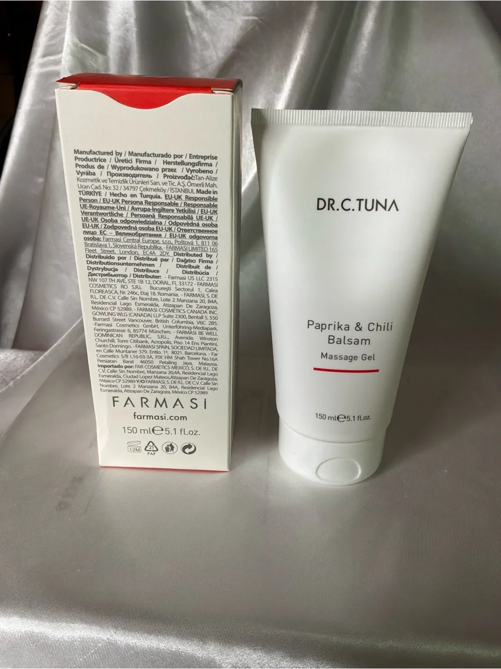 Farmasi | Skincare | Drctuna Paprika Chili Balsam Massage Gel White Red ...